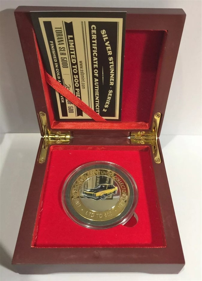 Holden Torana SLR 5000 Silver Stunner Coin/Token C.O.A. LTD 500 D/Box ...