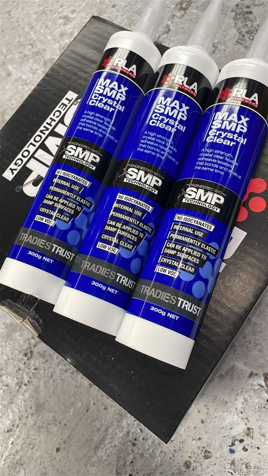 RLA Polymers Max SMP Clear Adhesive - Box of 25 Auction (0078-2567433 ...