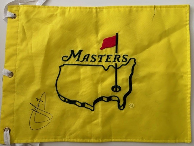 CAMERON SMITH SIGNED MASTERS GOLF PIN FLAG Auction (0002-2567453 ...