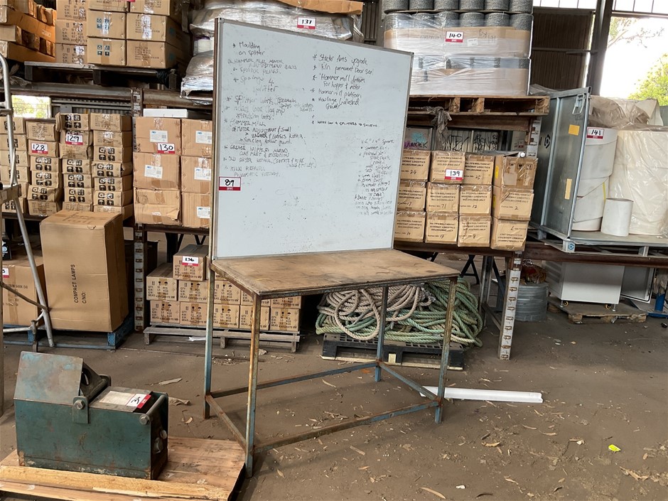 WorkBench with Whiteboard backboard Auction (0089-3033104) | Grays ...
