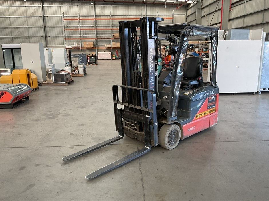 2017 Toyota 8FBE18 Counterbalance Forklift Auction (0003-3033141 ...