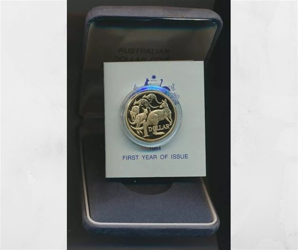 Australia: 1984 $1 Kangaroo PROOF, RAM Cased. 1st Year Of Issue Auction ...