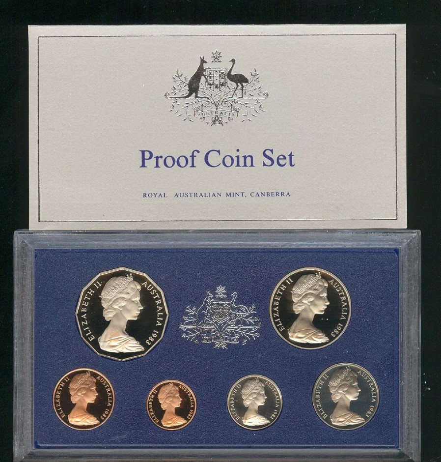 1983 Australia Six Coin Queen Elizabeth Proof Se Auction (0011-2567891 ...
