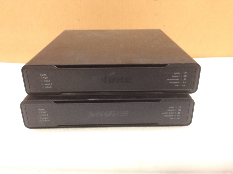 SHURE P300-IMX Audio Conferencing Processor (Lot of 2) Auction (0008 ...