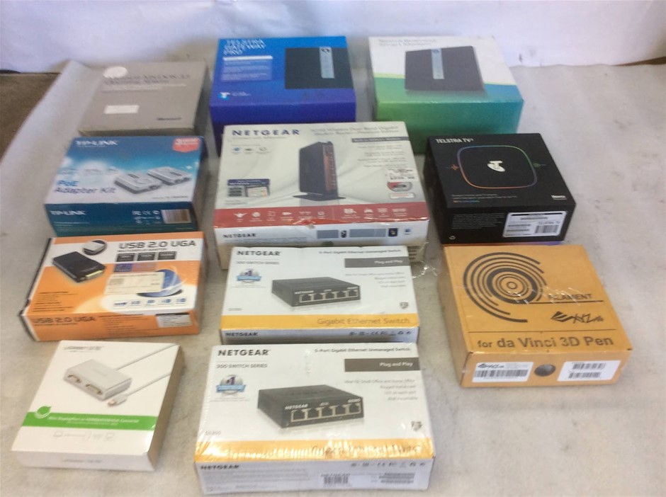 Mix Brand Mix Model Switch/Router/Adapter New (Lot of 11) Auction (0018 ...