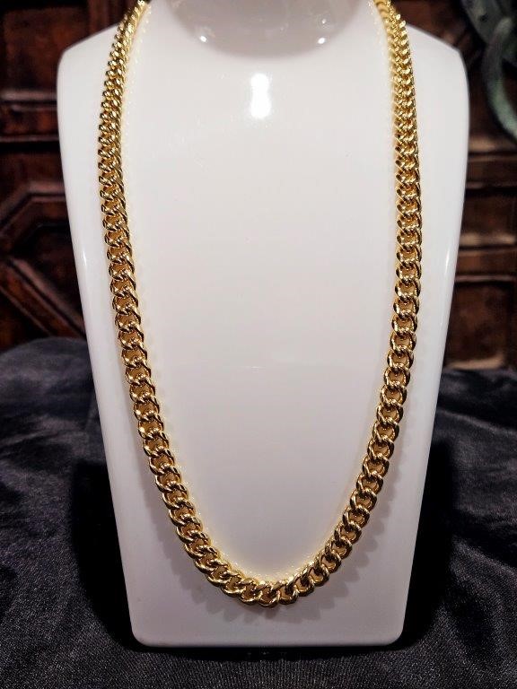 18k Italy Stamped Yellow Gold Filled Cuban Chain (18k/Italy)-50cm ...