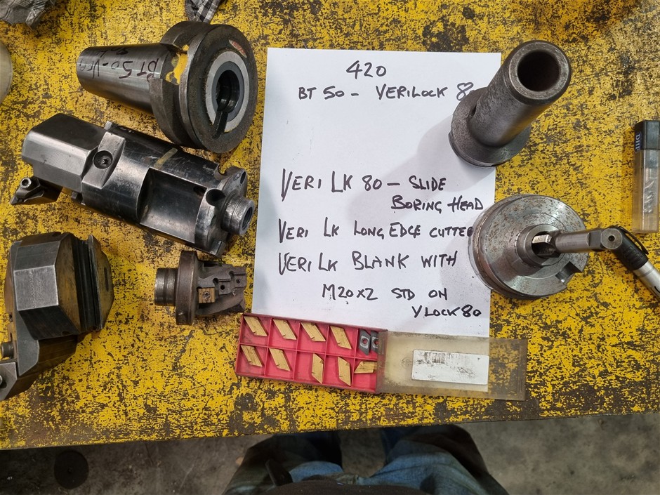 Slide Boring Head, Long Edge Cutter And More Auction (0420-8020399 ...