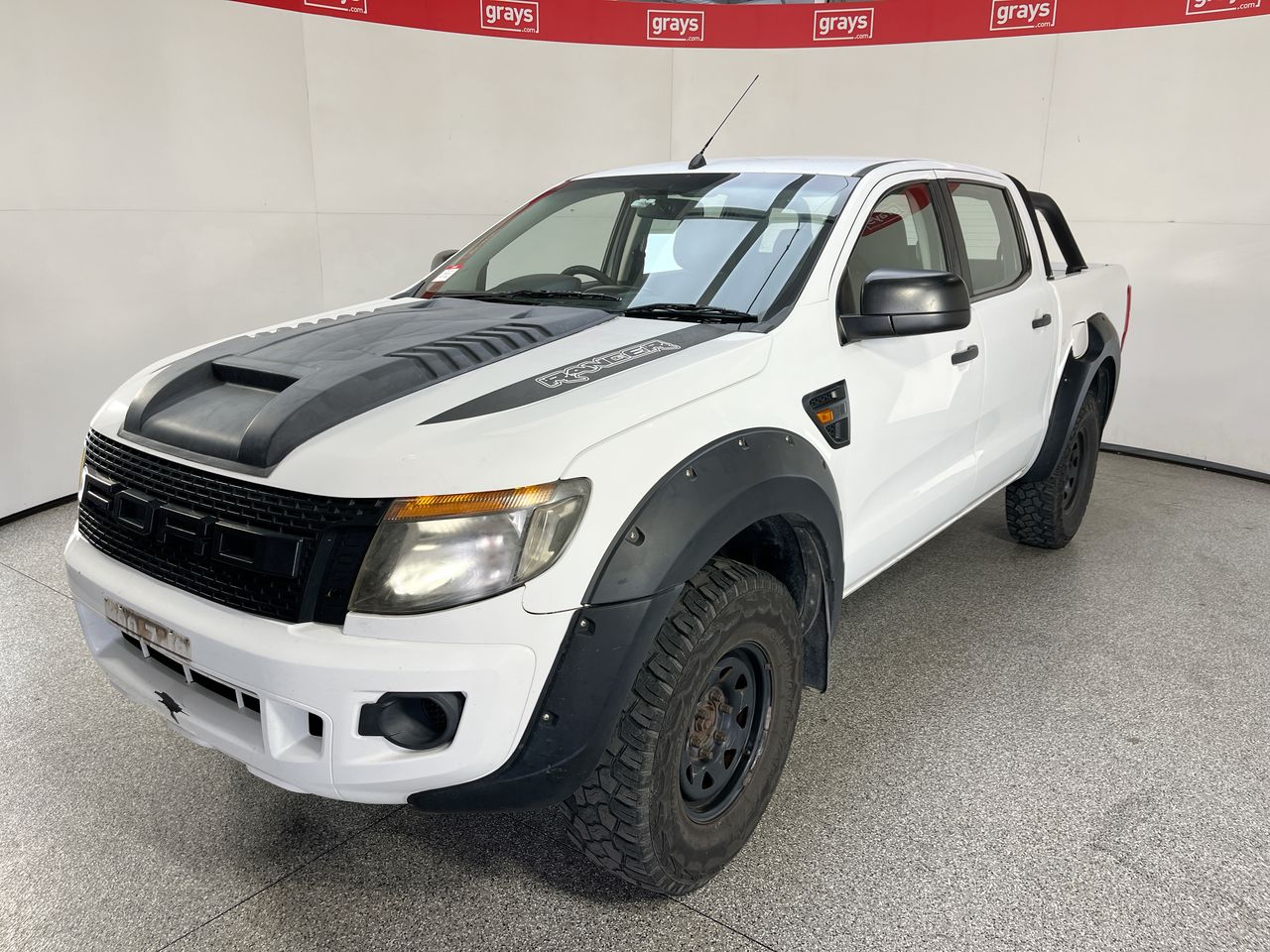 2012 Ford Ranger XL 4X4 PX Turbo Diesel Manual Crew Cab Chassis Auction ...