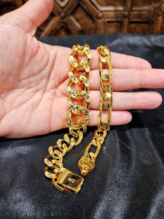 2pcsx 22k Yellow Gold Filled Bracelet Stamped 22k-Quality Guarantee ...