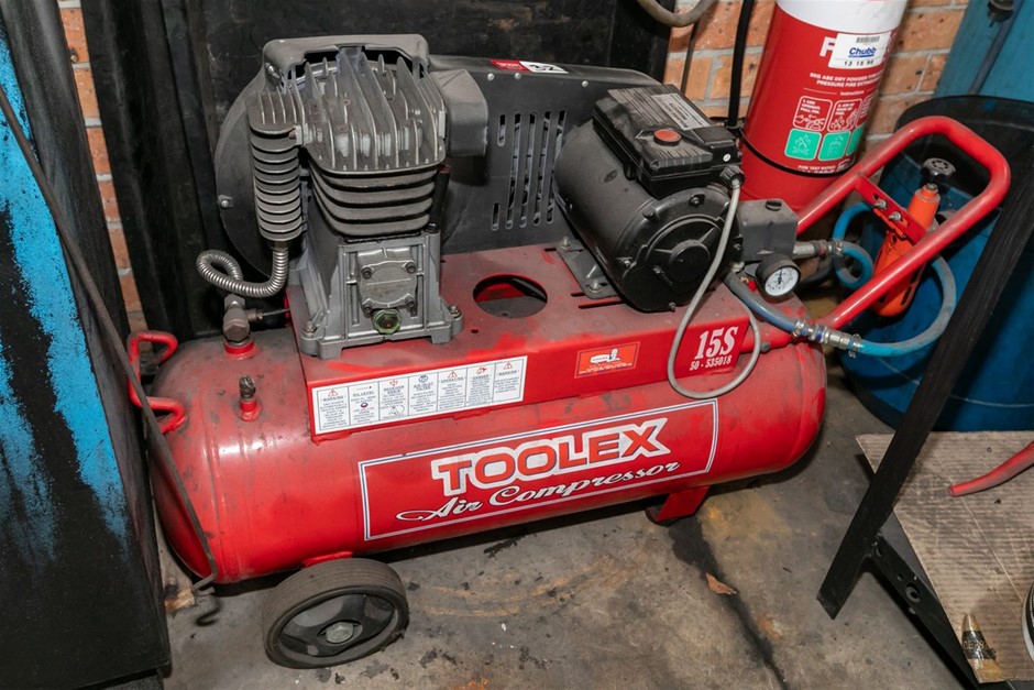Toolex 15S Mobile Air Compressor Auction (0032-5059848) | Grays Australia