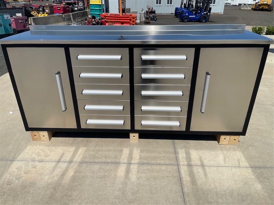 2025 10 Drawer Stainless Steel Work Bench (Unused) Auction (0024 ...