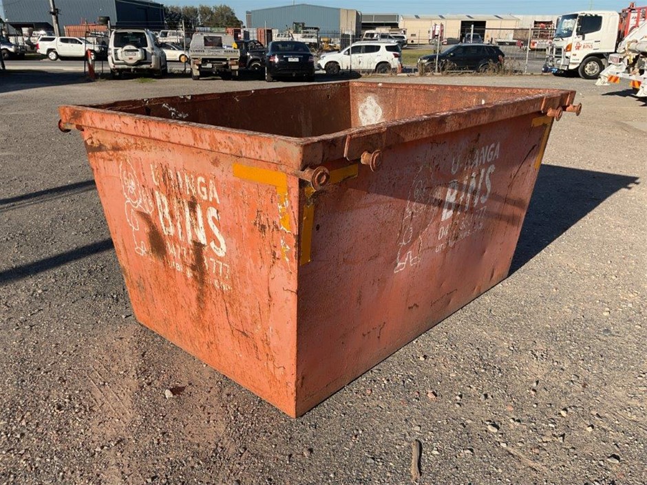 Steel Fabricated 3 Cubic Meter Skip Bin Auction (0055-3033768) | Grays ...