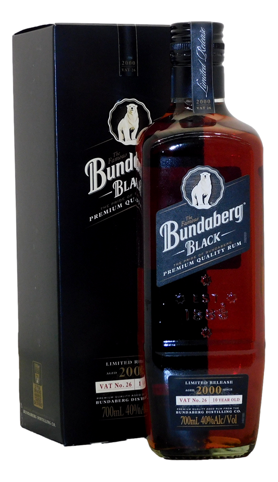 Bundaberg Rum Vat no. 26 Black label 2000 (1x 700mL), QLD Auction (0029 ...