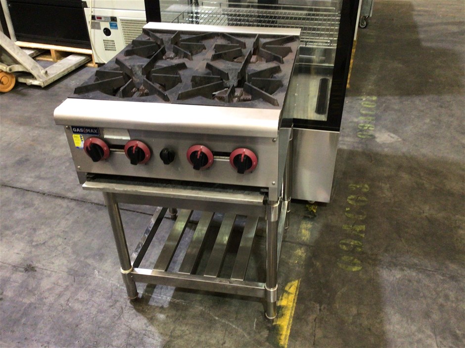 Gasmax 4 Burner Natural Gas + Stand - Sold as parts only Auction (0025 ...
