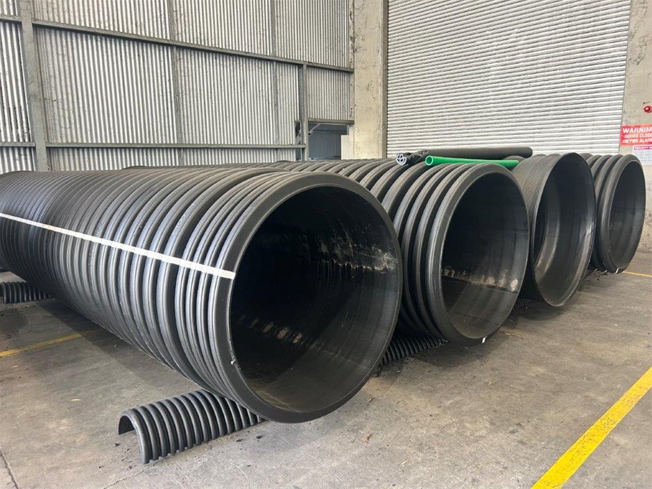4 x HDPE 1200 SN8 Stormwater Pipes (NEW) Auction (0006-7058083) | Grays ...