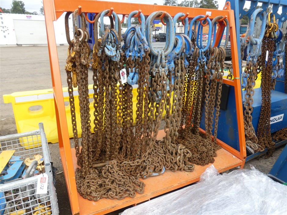 Lifting Chains with Mobile Chain Rack Auction (0100-5060037) | Grays ...