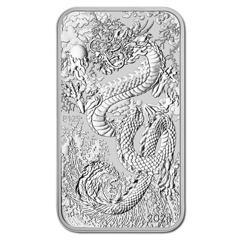2024 Dragon 1oz Silver Rectangular Coin UNC Auction (0062-2569519 ...