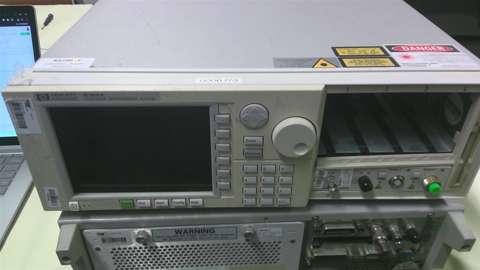 Hewlett Packard 8164A Lightwave Measurement System Auction (0035 ...
