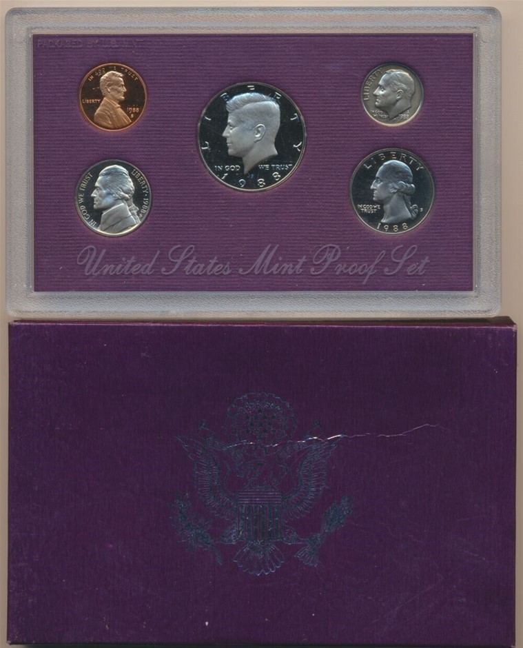 USA: 1989 Proof Set 1c-50c in Original Mint Box Auction (0050-2569749 ...