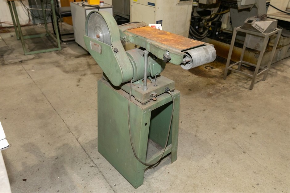 HAFCO Pedestal Belt Sander with Side Disc Attachment Auction (0064 ...