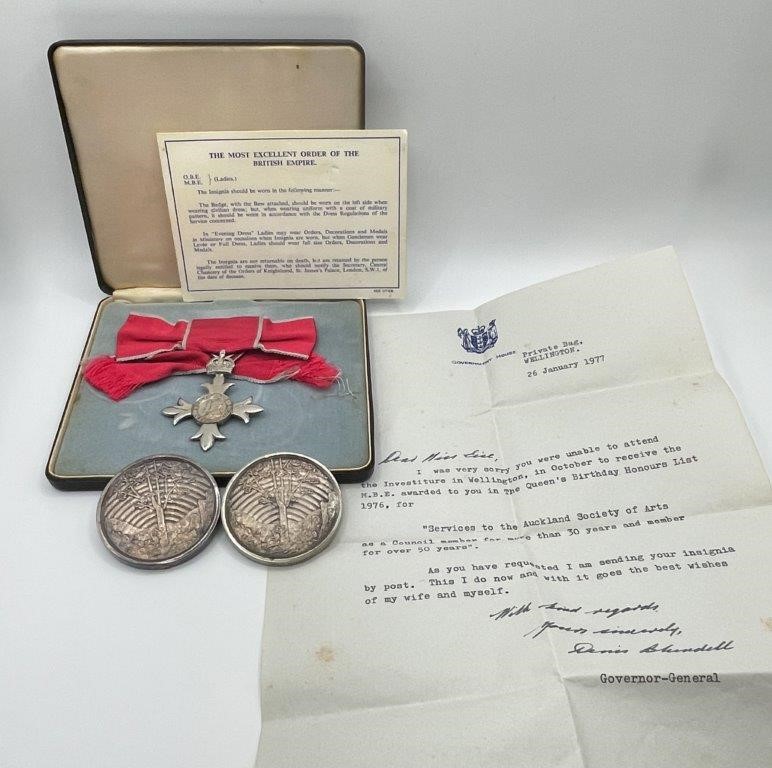 3 x The Most Excellent Order of the British Emp. Badge & Bledisloe ...