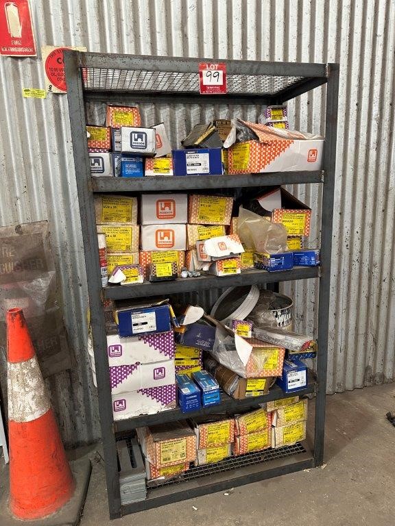Fabricated 4 tier shelf unit (with contents) Auction (0099-5060230 ...