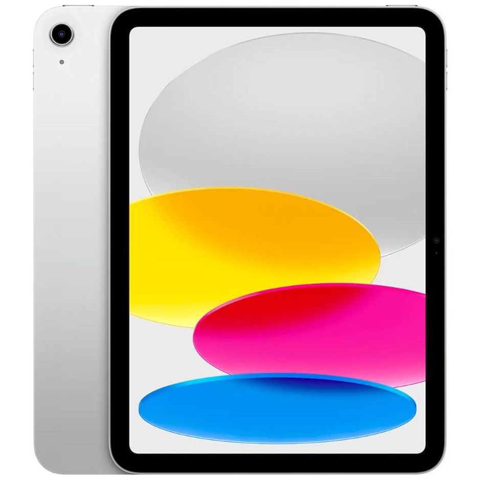 APPLE iPad Wi-Fi 64GB (10th Gen) Silver. Model: A2696. Serial No ...