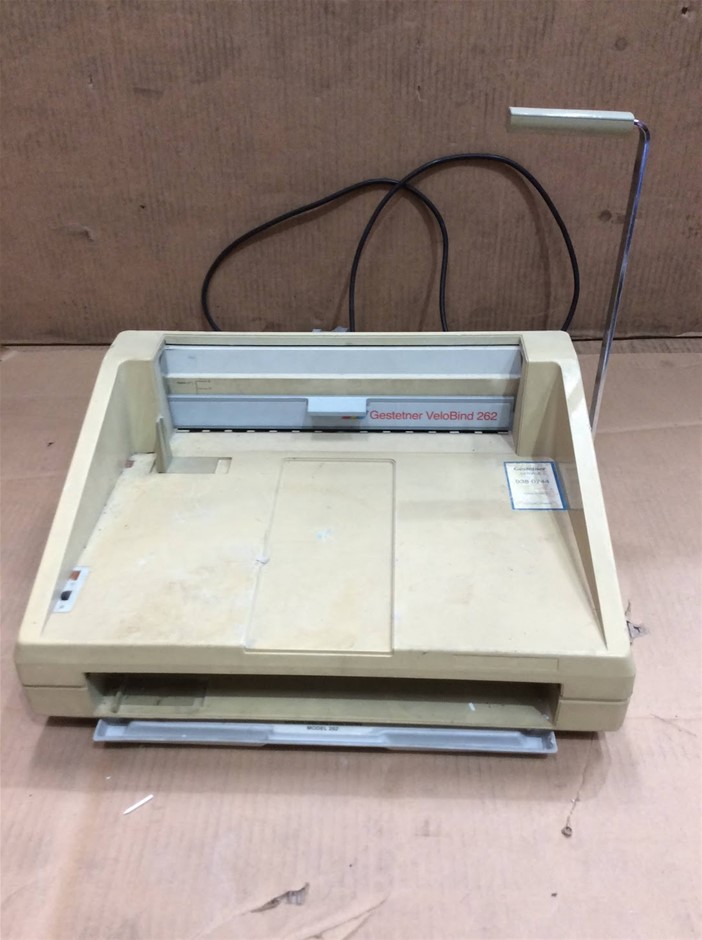 Gestetner VeloBind 262 A Binding Machine Auction (0025-2571543) | Grays ...