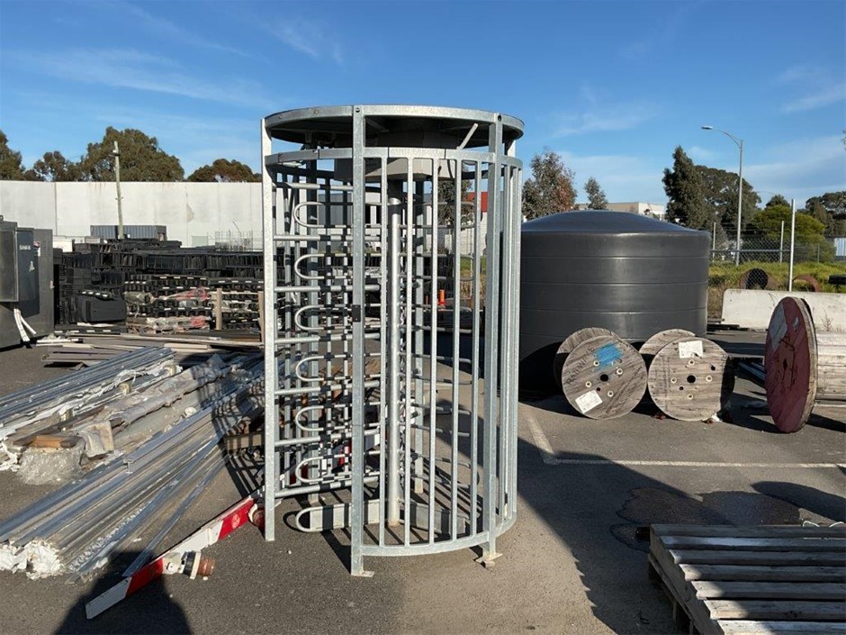 Magnetic Access Galvanised Turn Style Gates Auction (0113-3034610 ...