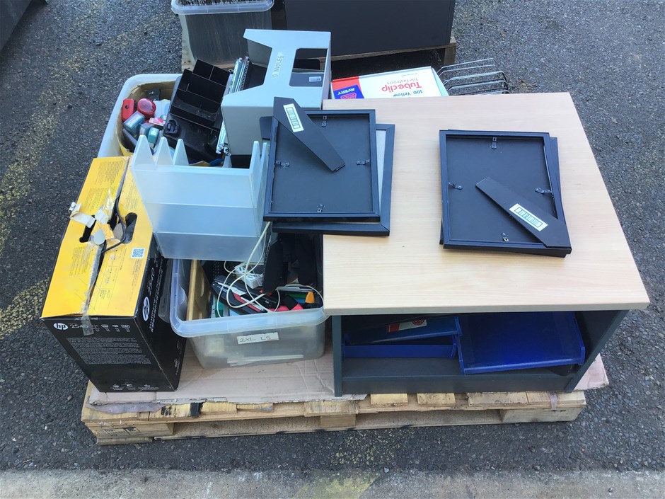 Office coffee table 2540 hp inkjet printer and office supplies Auction ...