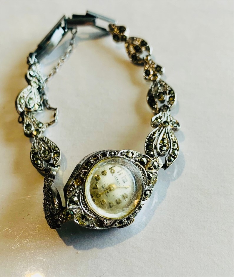 Vintage Marcasite watch Auction (0028-8020884) | Grays Australia