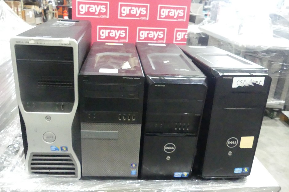 Pallet Of Dell/HP Assorted Model Desktops Approx Includes Auction (0008 ...