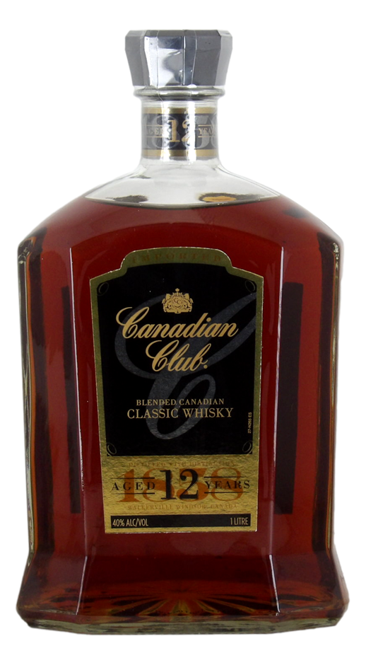 Canadian Club Aged 12 Years Classic Edition - Whiskey (1x 1L), Canada ...
