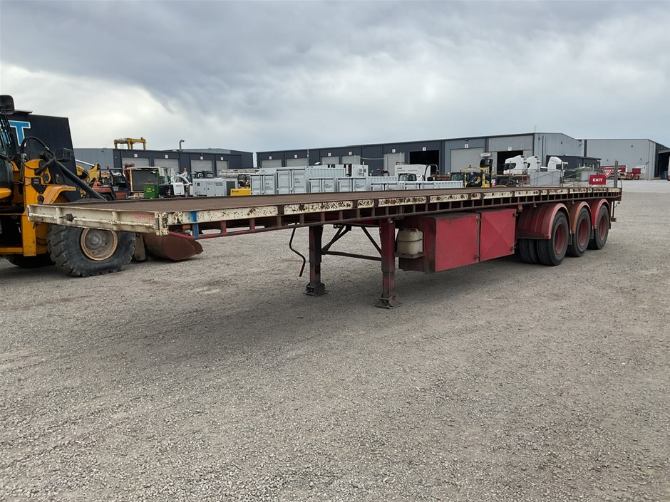 1996 Freighter ST3 Triaxle Flat Top Trailer Auction (0032-3034913) | Grays Australia