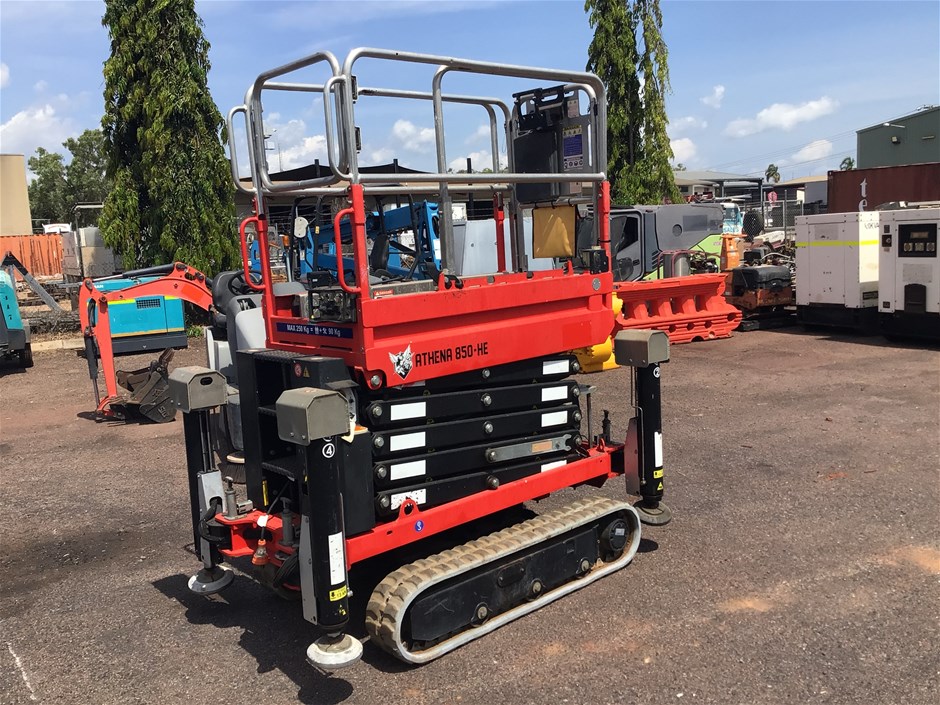 Athena 850-HE Tracked scissor lift Auction (0011-8020985) | Grays Australia