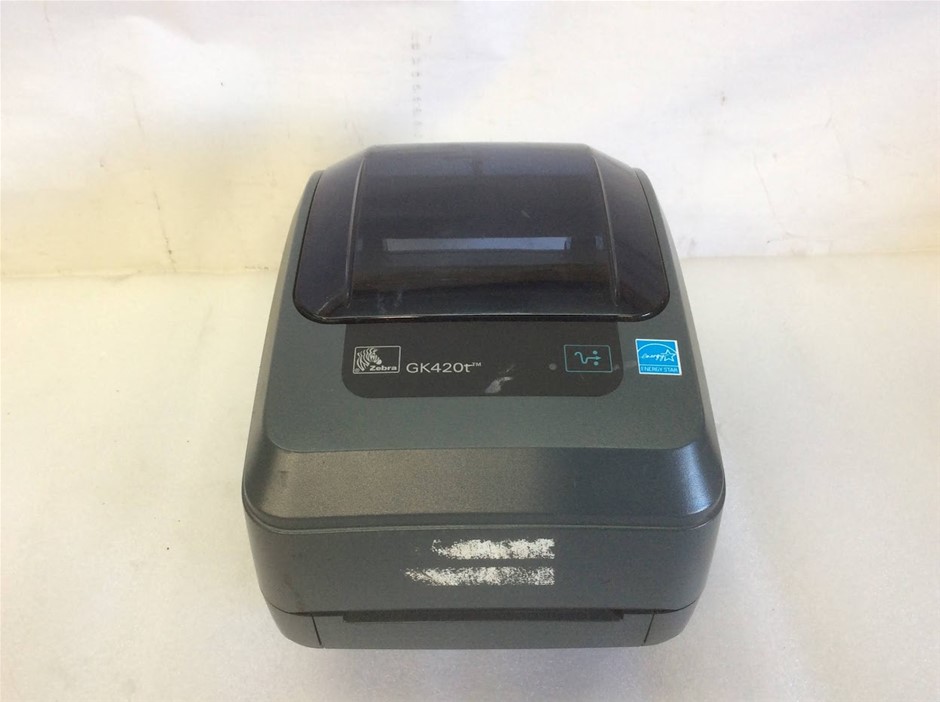 Zebra GK420t Direct Thermal Label Printer Auction (0022-2573101 ...