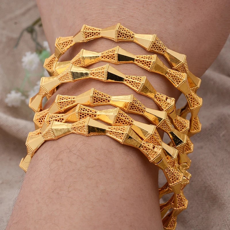 African Dubai Gold Bangles for Women Wedding Auction (0016-2573316 ...
