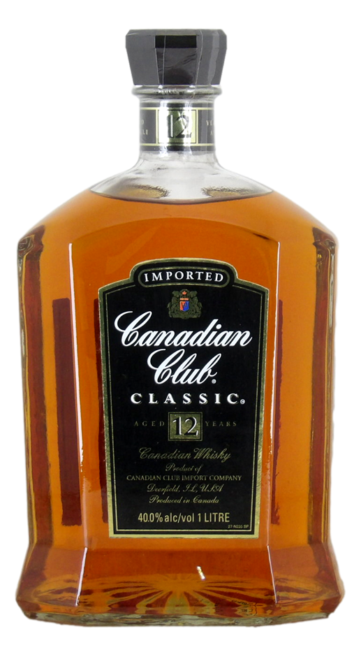 Canadian Club Classic 12 Years Whiskey - Canadian (1x 1L). Canada ...