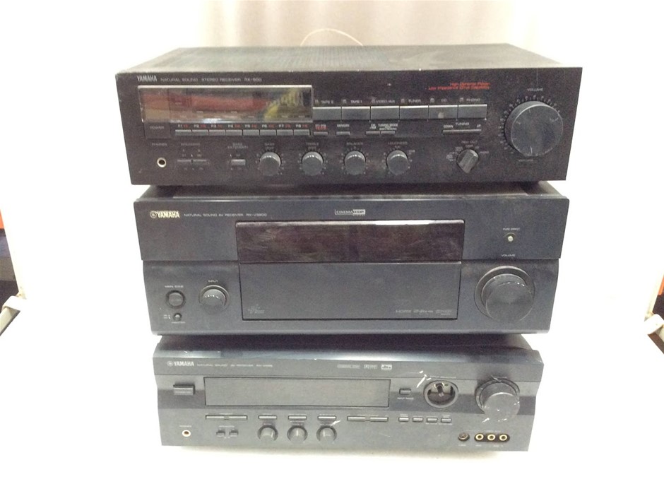 Yamaha RX-V596 + RX-V3900 + RX-500 AV Receiver (Lot of 3) Auction (0021 ...