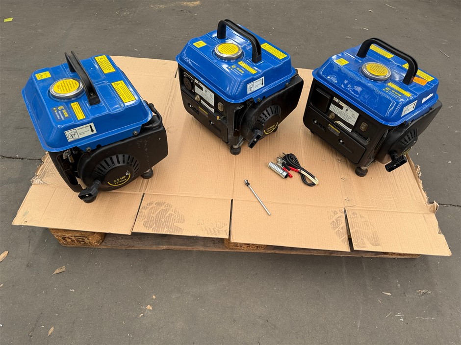 850W 2-Stroke 2HP Generator x 3 units Auction (0549-2573886) | Grays ...