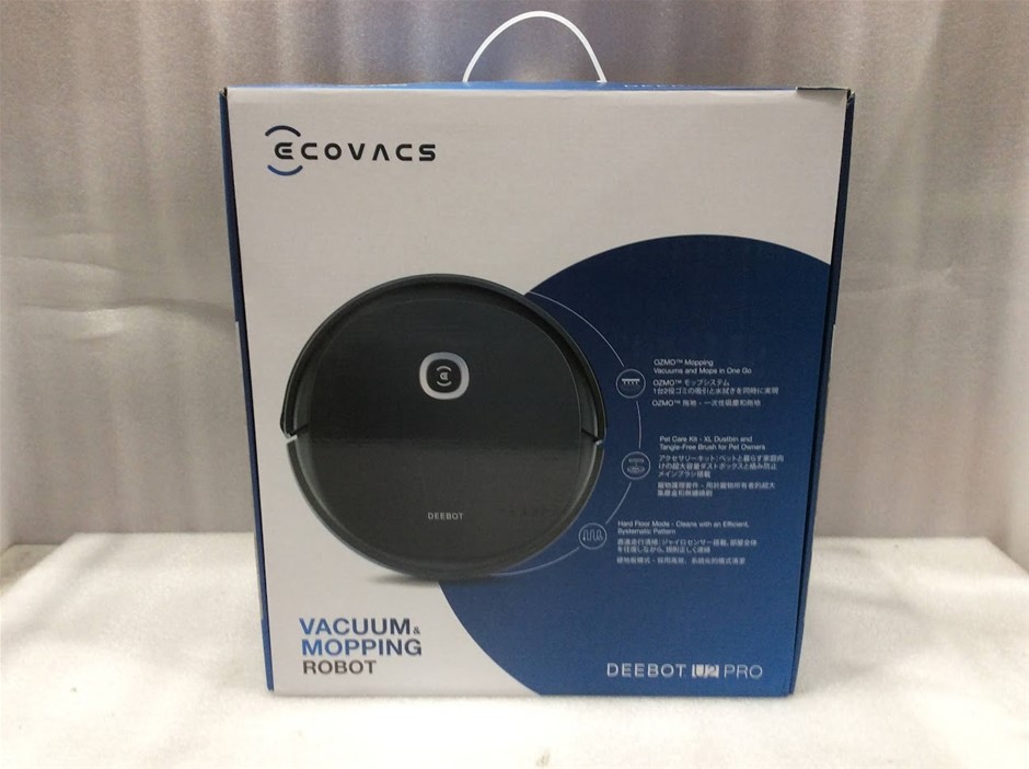 Ecovacs DEEBOT U2 PRO DGN22-74 The Floor Cleaning Robot Black New ...