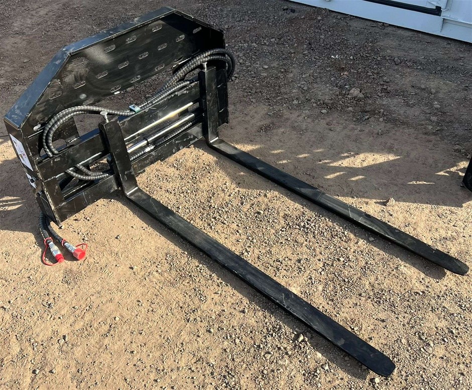 2025 Unused Side Shift Fork attachment To Suit Skid Steer Auction (0006 ...