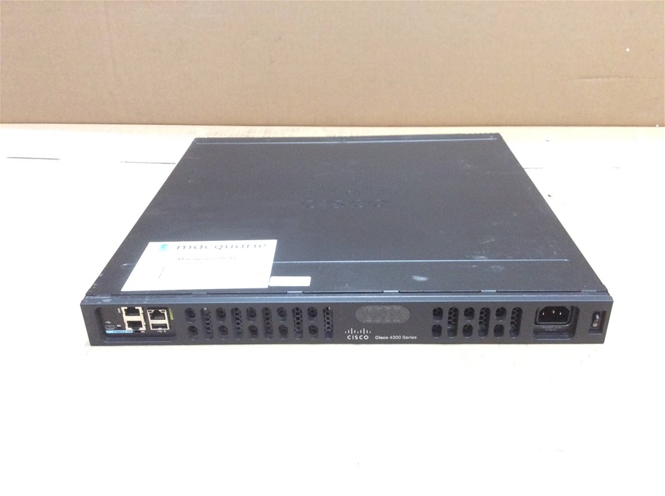 Cisco ISR4331 Integrated Services Router (Cisco 4300 Series) Auction ...