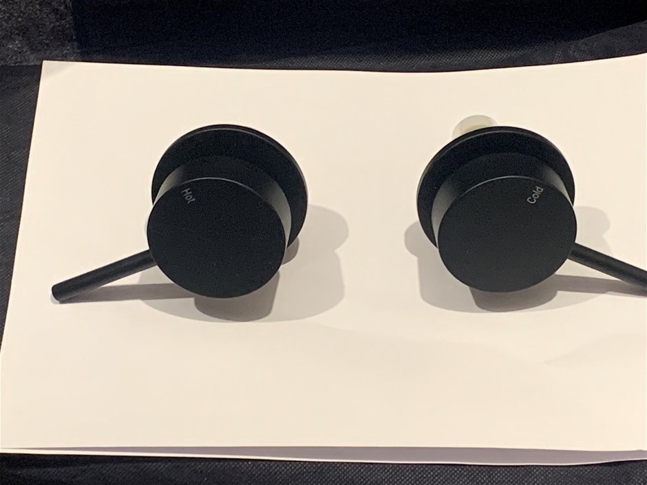 New in Box Multitude Shower Mixer Hot/Cold, Matte Black Auction (0072 ...