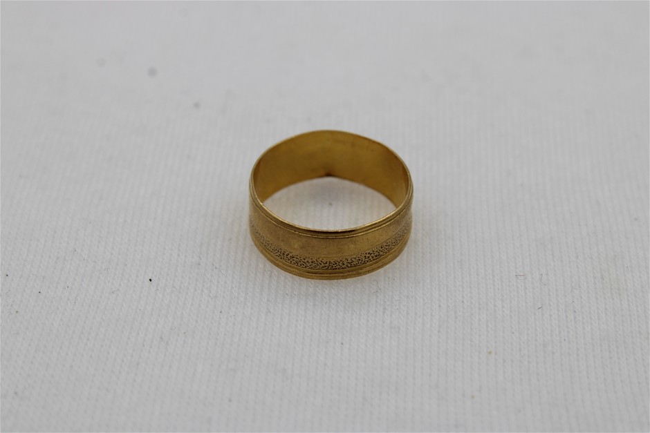 1 x Stamped 916 (22ct) Yellow Gold, Band Ring Auction (0005-9064107 ...