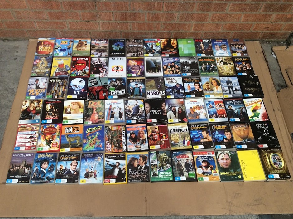 Mixed Different types of movie DVDs (Lot of 72) Auction (0036-2575825 ...
