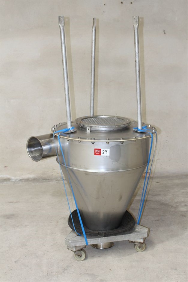 Stainless Steel Cyclone Hopper Auction (0029-5061607) | Grays Australia