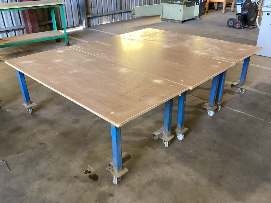 Mobile Work Table x3 Auction (0030-7060939) | Grays Australia