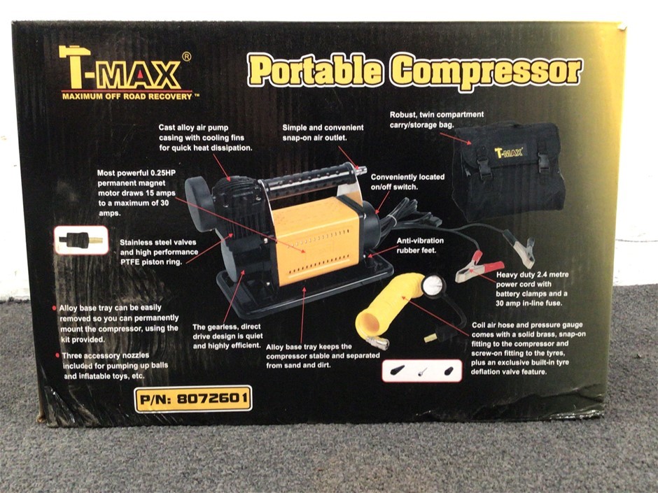 T-Max Air Compressor 72L/Min x2 Auction (0428-7060948) | Grays Australia