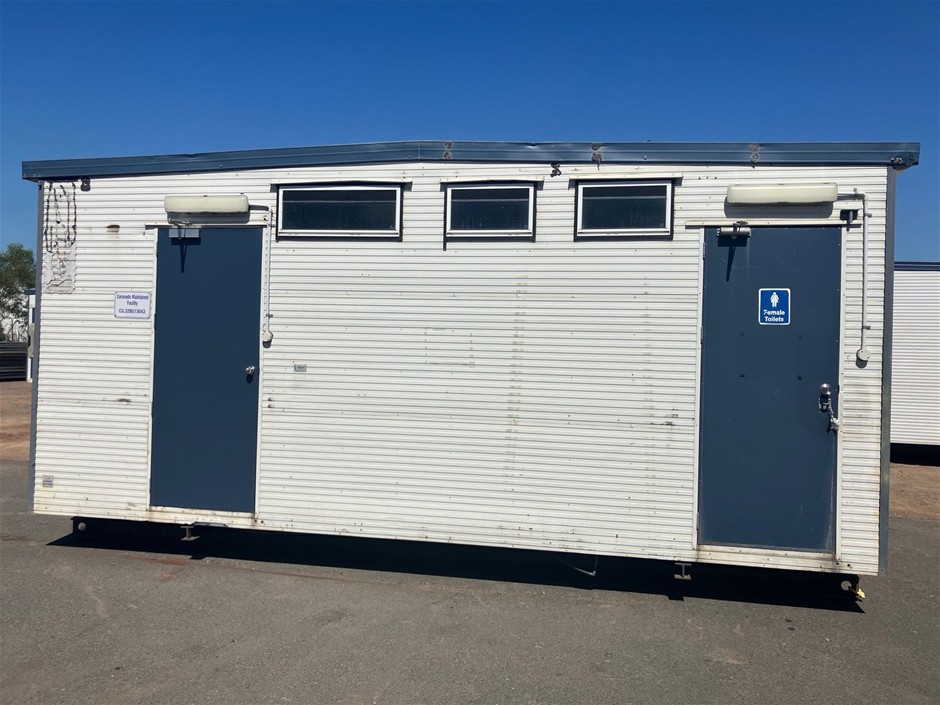 Portable Toilet Block - 6.0m x 3.0m - M-F - Cyclone Rated Auction (0065 ...